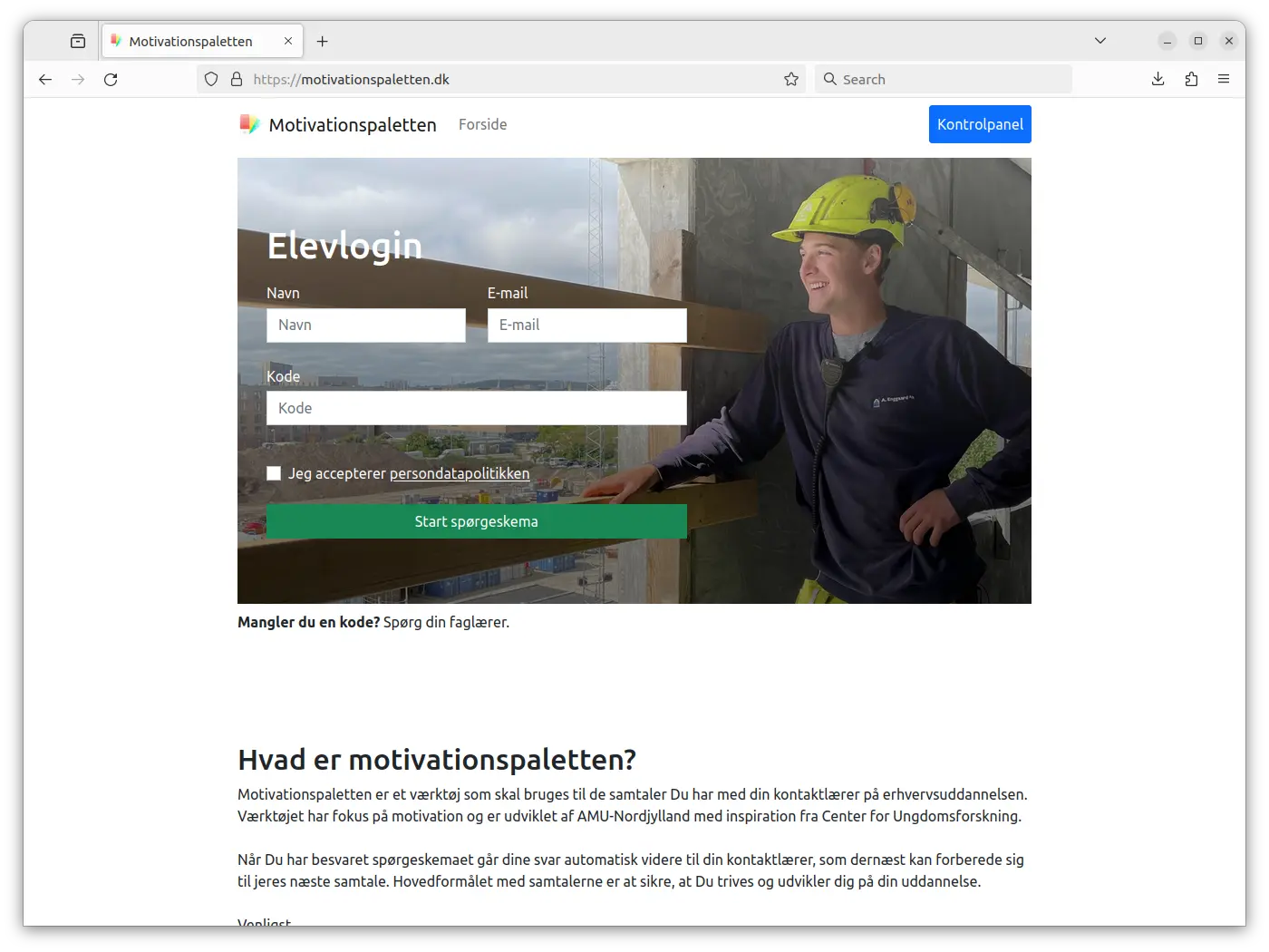 Motivationspaletten — et samtaleværktøj til at skabe motivation for uddannelse